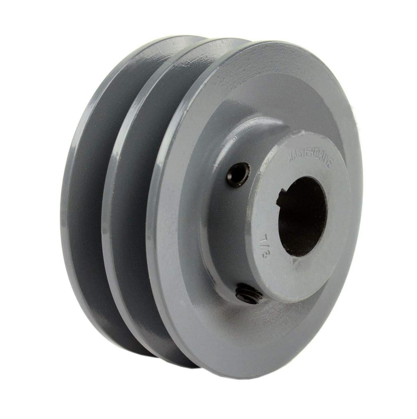 2AK41-7/8 Fixed Bore V-Belt Pulley, Type 7/8" Finished Shaft, 3.95 ...