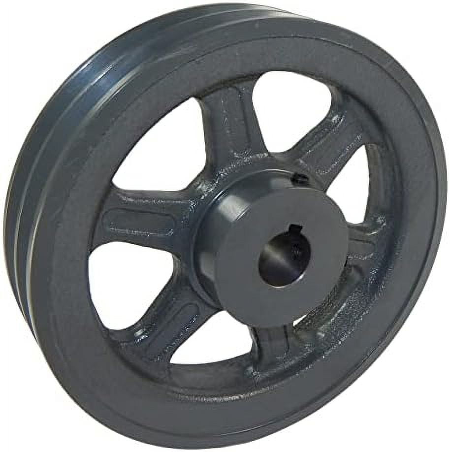 2AK61X1 Pulley | 5.95" X 1" Double Groove AK Fixed Bore Pulley - Walmart.com