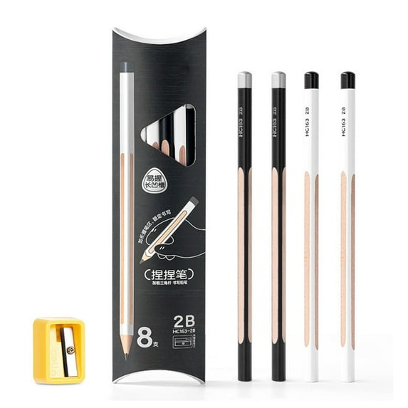 Grooved Exam Pencils 2B Triangular Pencils Drawing Pencils For Smooth ...
