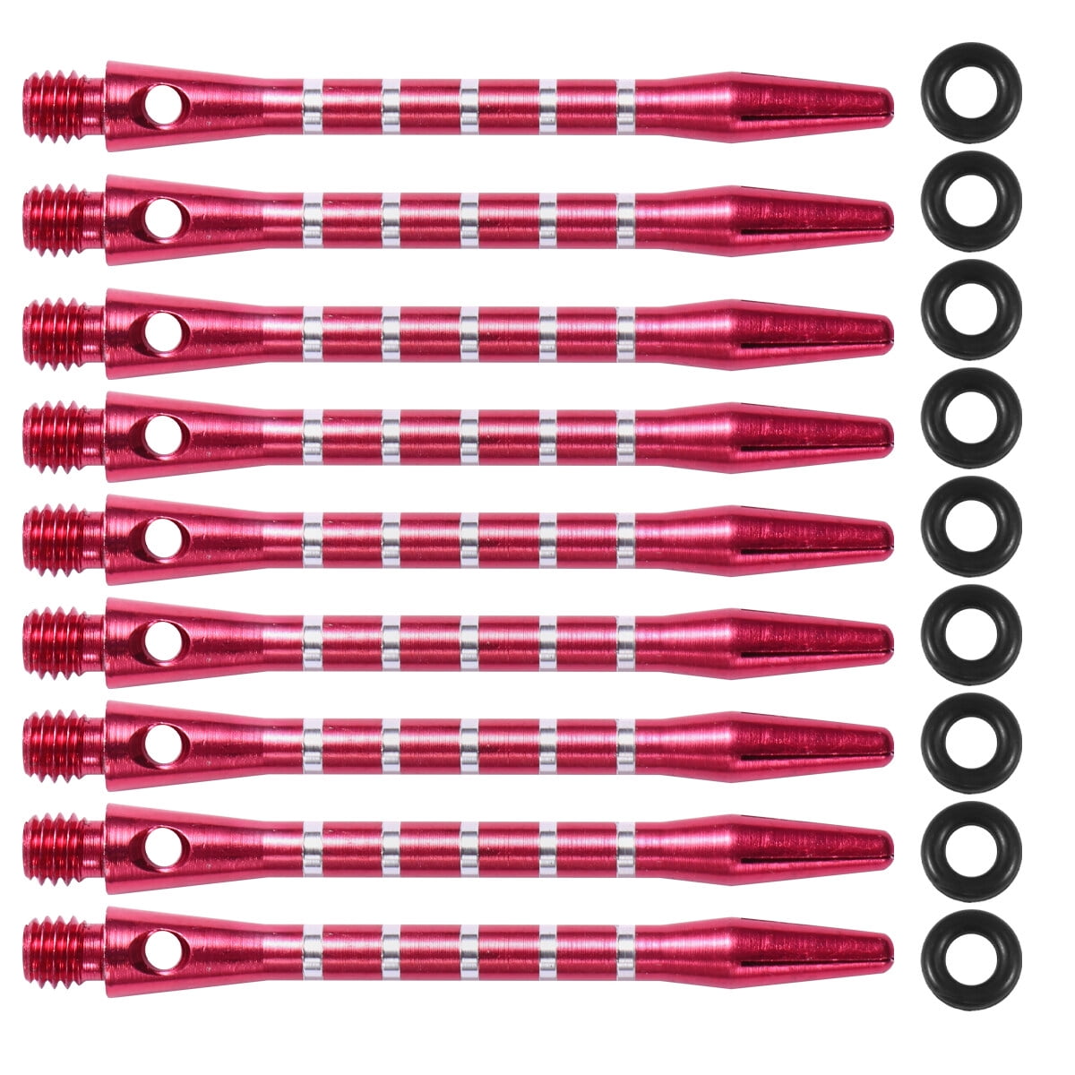 20 PCS 2BA Thread Aluminum Darts Shafts Set Metal Rods Accessories Red ...
