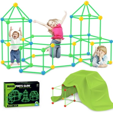 TOWER TUBES Stem Fort Building Kit - 510 Pieces for Kids 7+, Indoor and ...
