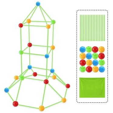 Construct-a-Fort Buildable Children's Playset, 85 Pieces Count per Pack ...