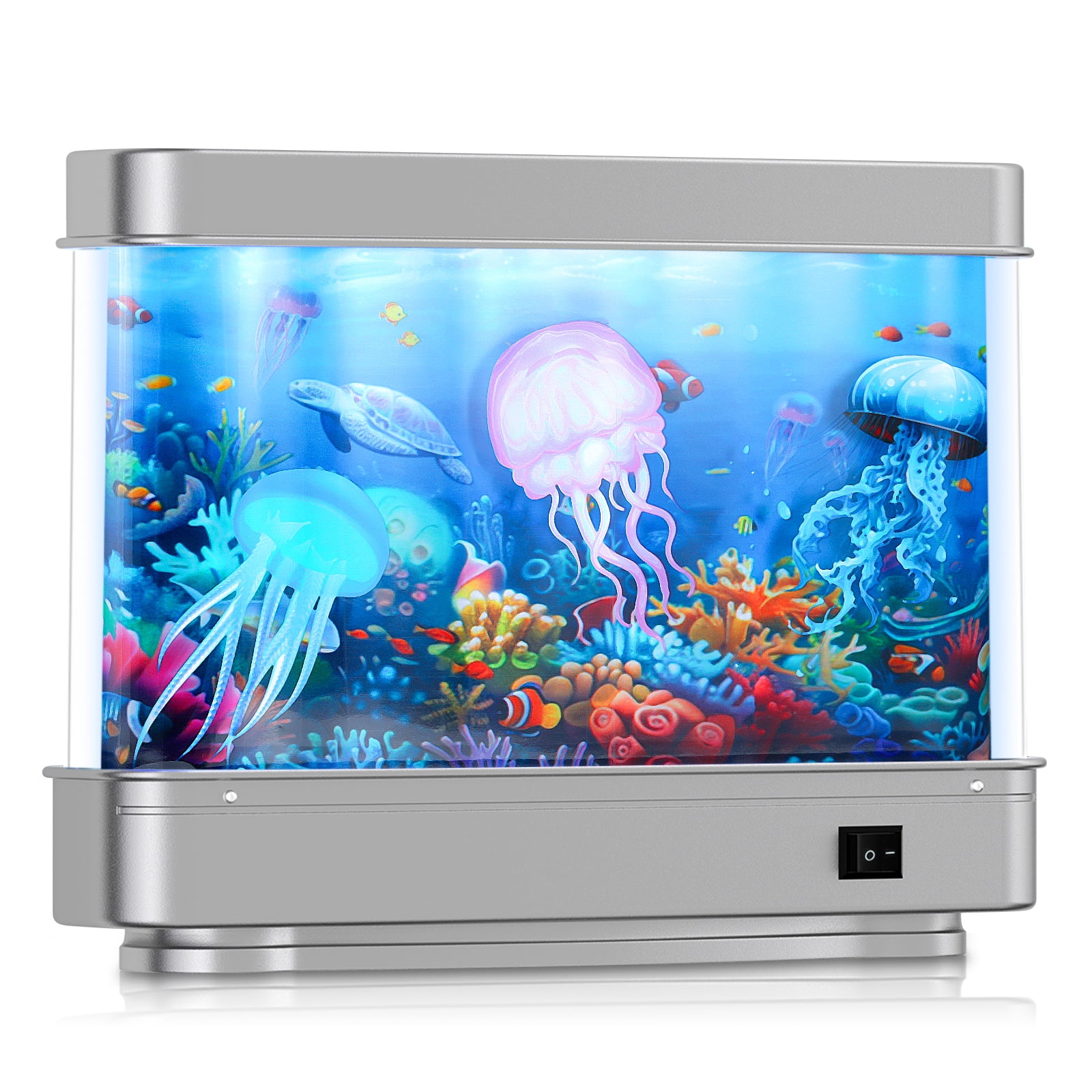 2BK Fake Fish Tank Mini Aquarium,Artificial Tropical Fish Decorative ...