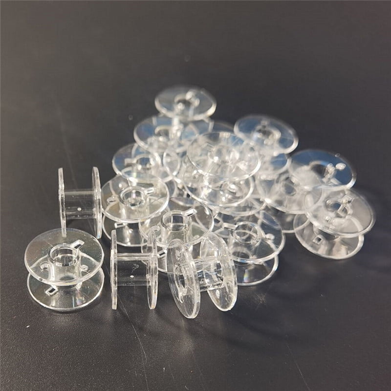 2Bag Transparent Plastic Bobbins Sewing Thread Holders for Sewing Tools ...