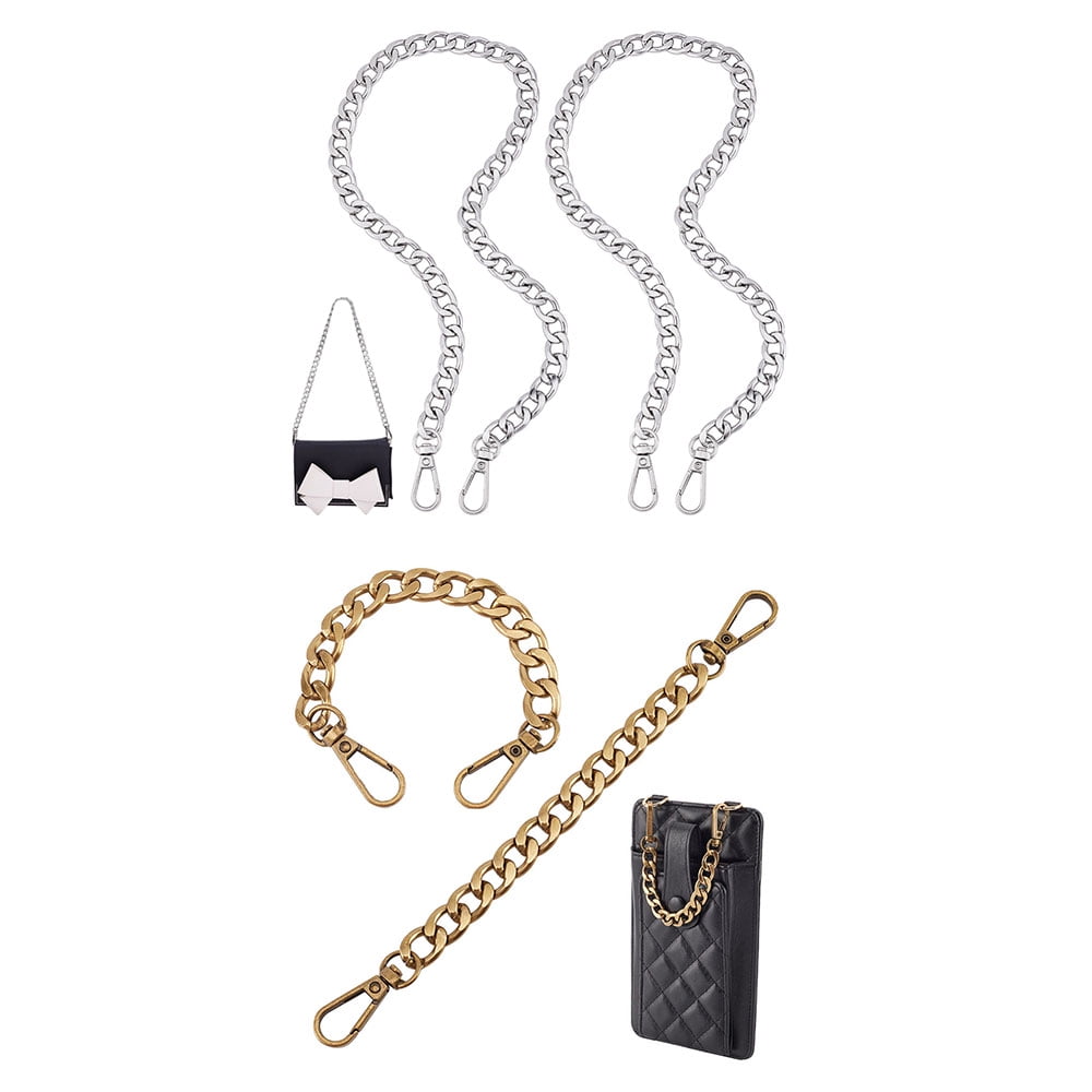 2Box Purse Strap Extender 2pcs 8 Inch Antique Bronze Purse Handles Bag ...