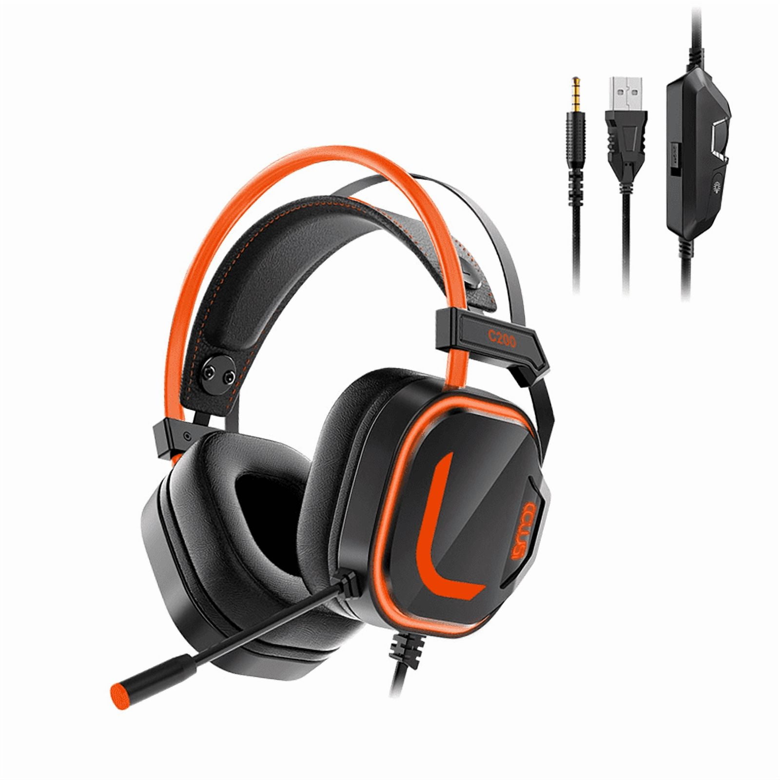 2C Gaming Headset for PC, PS4, PS5, Xbox 1, Mac, Switch, Wired Over-Ear ...