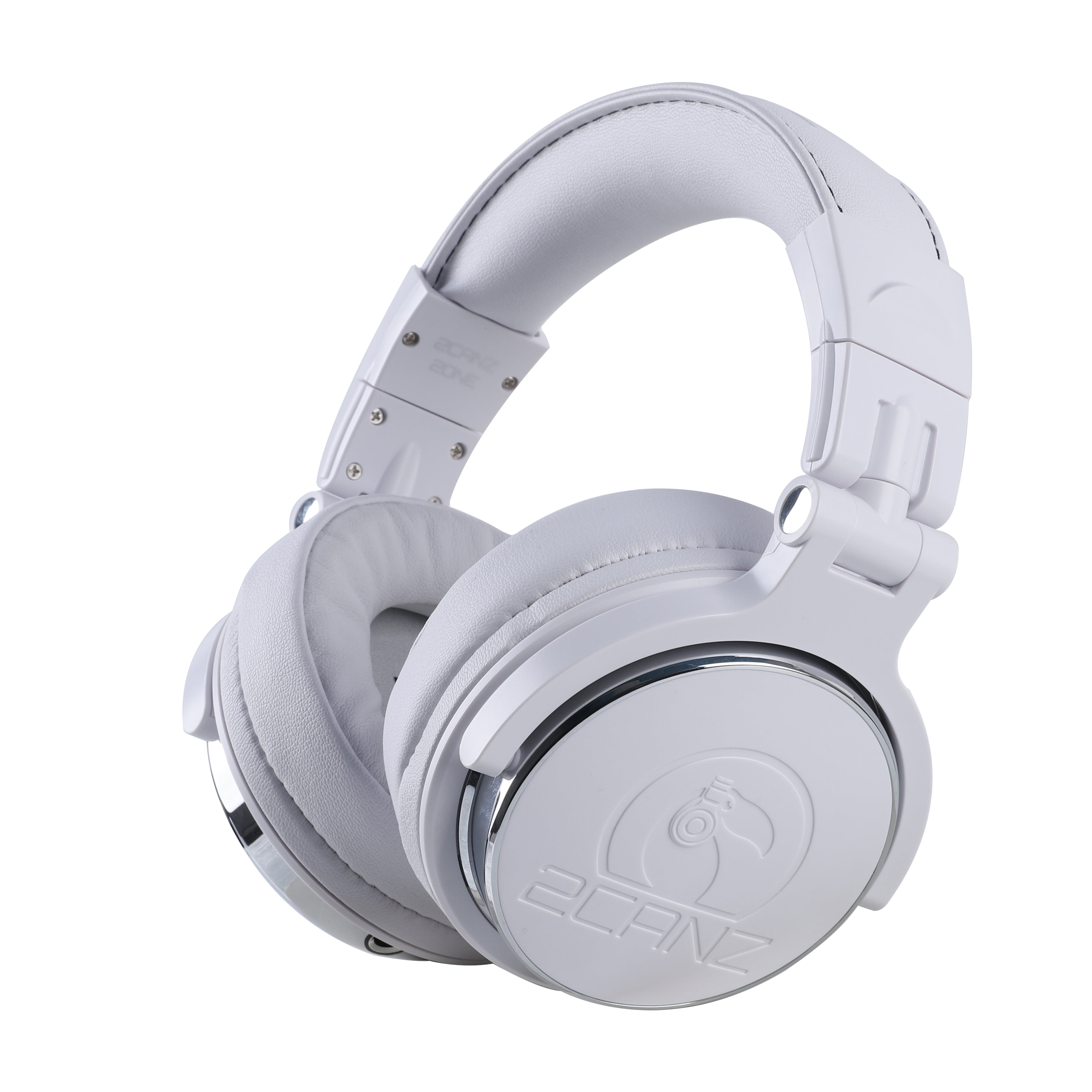 2CANZ Pro Matte White Over-Ear Professional Wireless Headphones - Enhanced 50mm Neodymium ...
