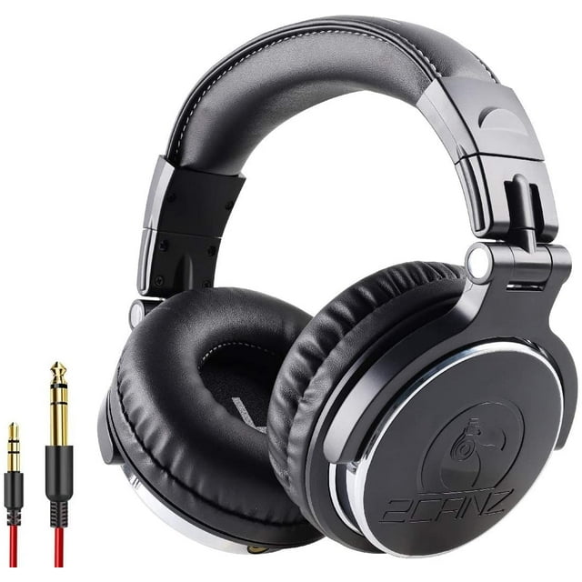 2CANZ Professional Over-Ear DJ Headphones for Studio Music Recording ...