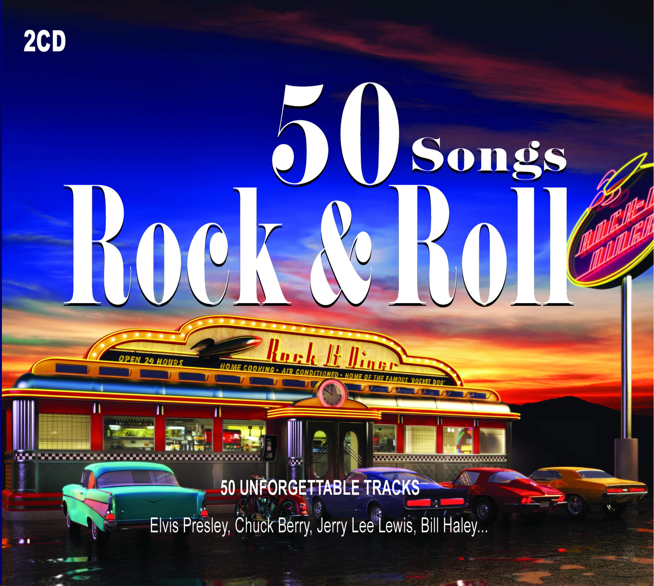 2CD 50 Songs Rock & Roll, Elvis Presley,Pete Johnson, Chuck Berry, Ray ...