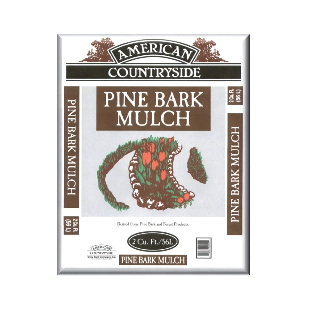 2CF American Countryside Brown Pine Bark Mulch - Walmart.com