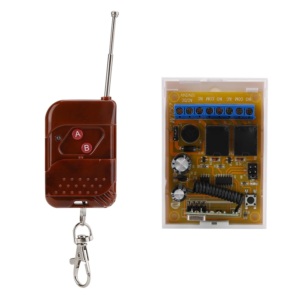 2CH Relay Module 12V/24V Universal 433MHz Wireless Remote Control ...