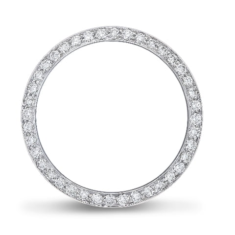 2CT BEAD SET LAB CREATED DIAMOND BEZEL FOR ROLEX DATEJUST 36MM WATCH ...