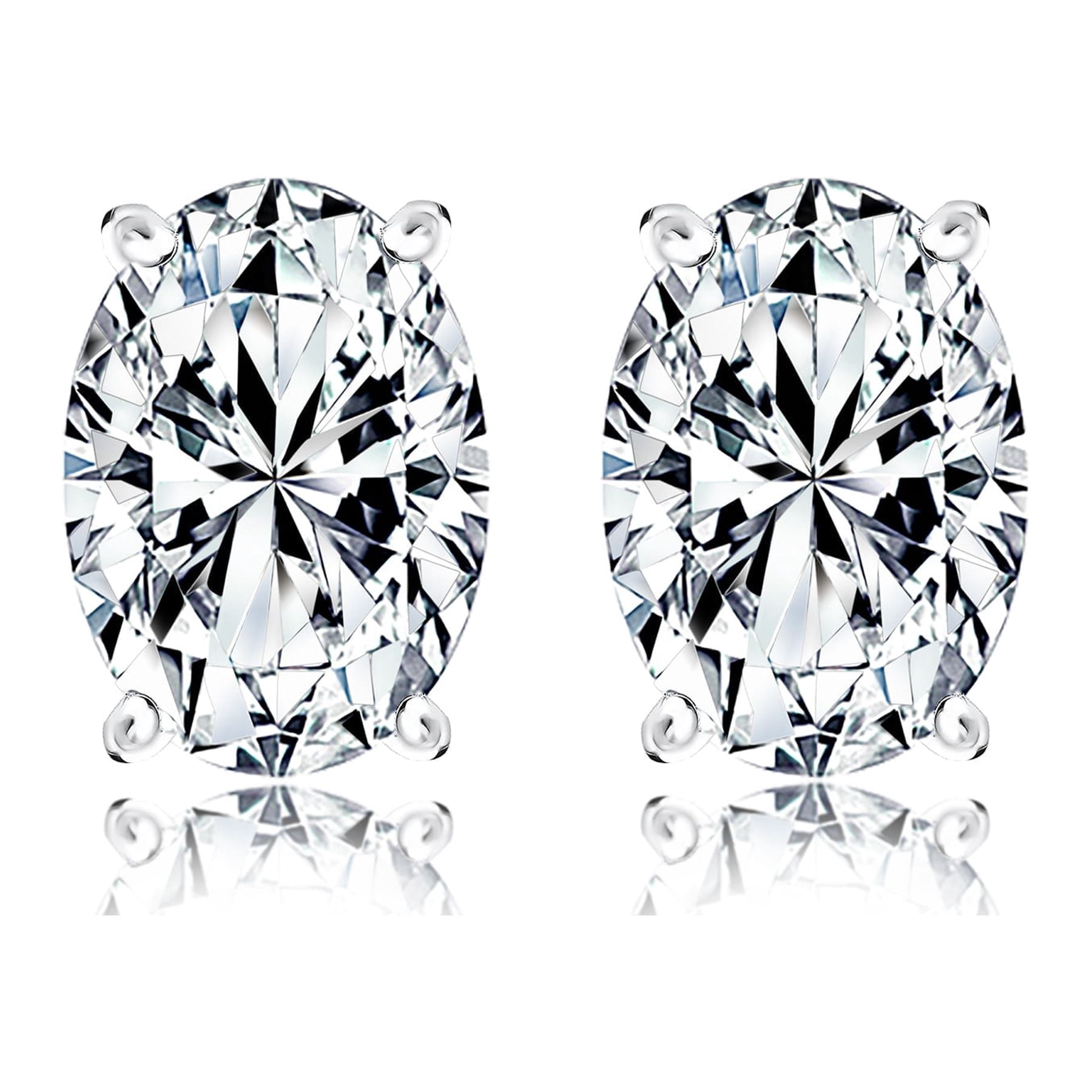 Moissanite Stud Earrings 2ct