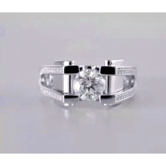 1/3 Ct Round Cut Lab Created Moissanite Diamond Mens Wedding Band Ring ...