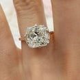 2Ct Asscher Cut Lab Created Diamond Women's Ring 14k White Gold Plated ...