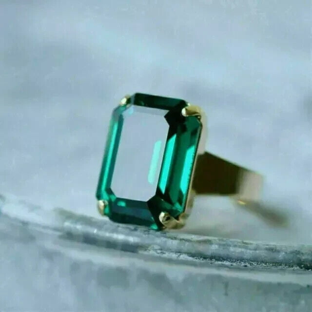 2Ct Lab Created Emerald Solitaire Leady Pretty & Fancy Engagement ...