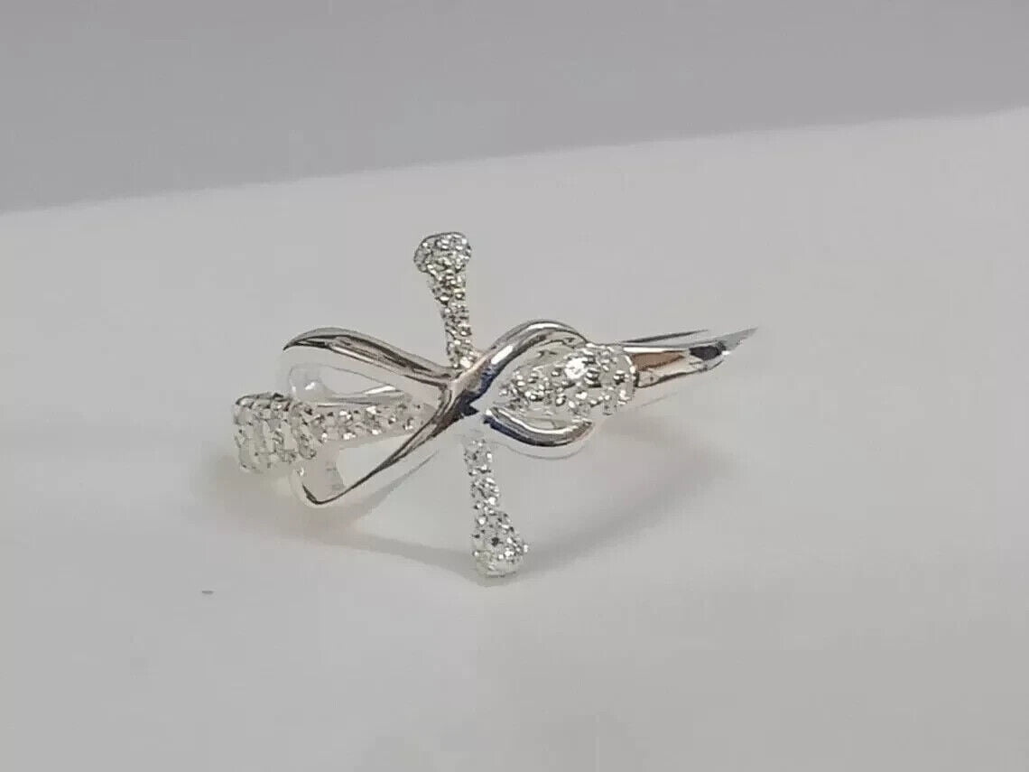 2Ct Round Cut Lab Created Diamond Jesus Cross Engagement Ring 14k White ...