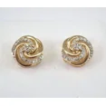 2Ct Round Cut Simulated Diamond Women Swirl Cluster Stud Earrings 14K ...