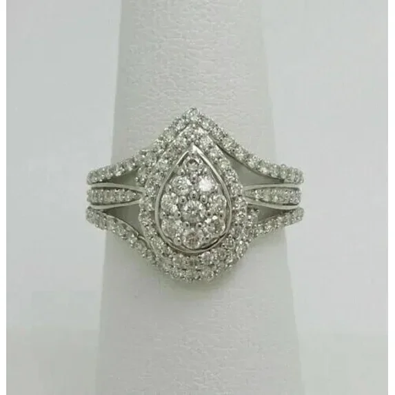 2Ct Round Cut Simulated Diamond Women's Engagement Wedding Ring 14k ...