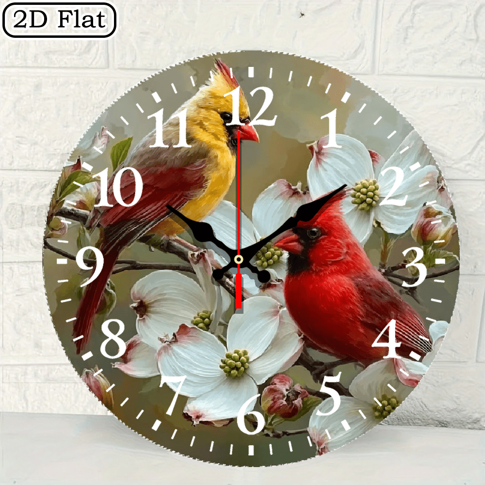 2D 10 inch silent wall clock, perfect for living rooms, bedrooms, and ...