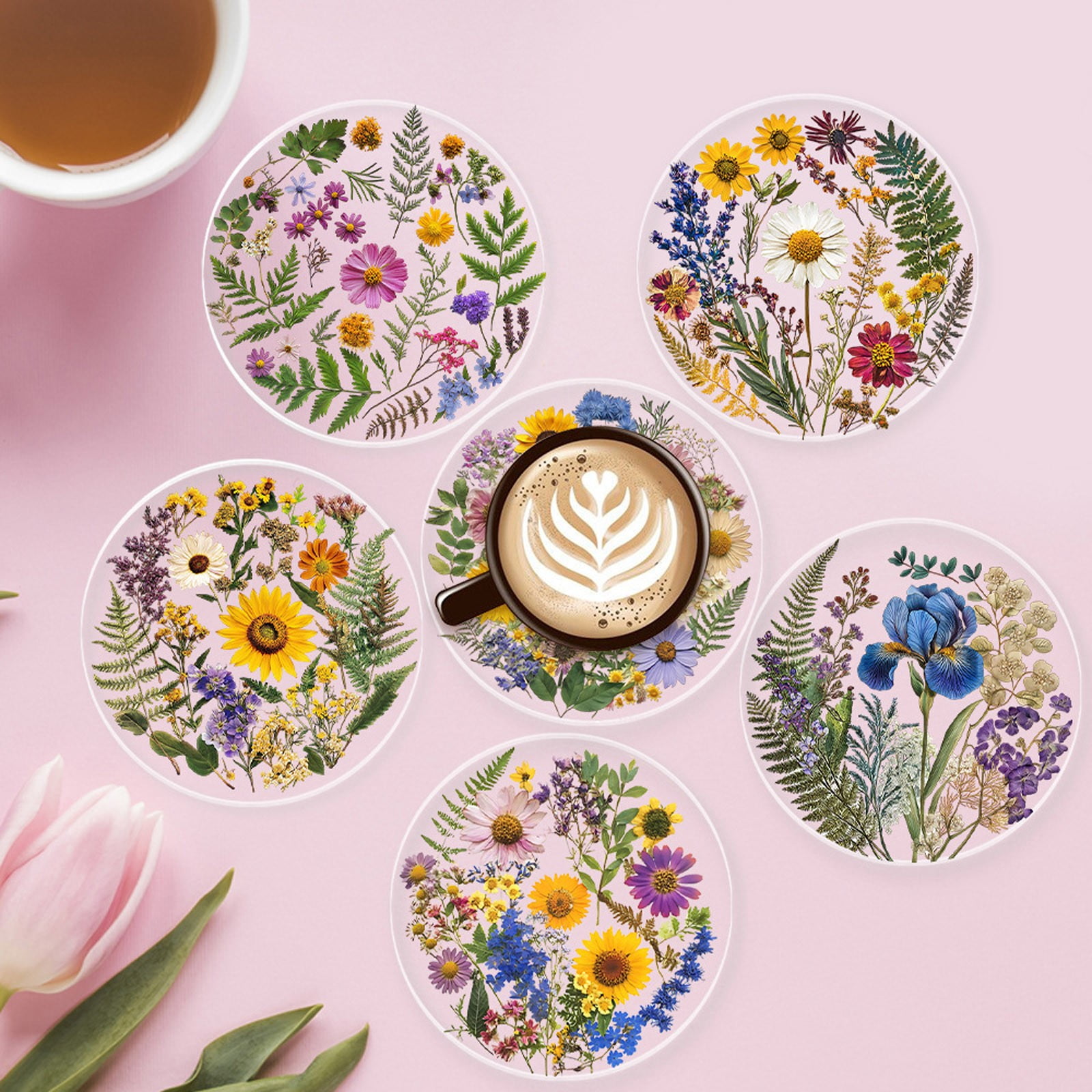 2D Acrylic Bar Decorations for Home Parties-Scattered Flat Design ...