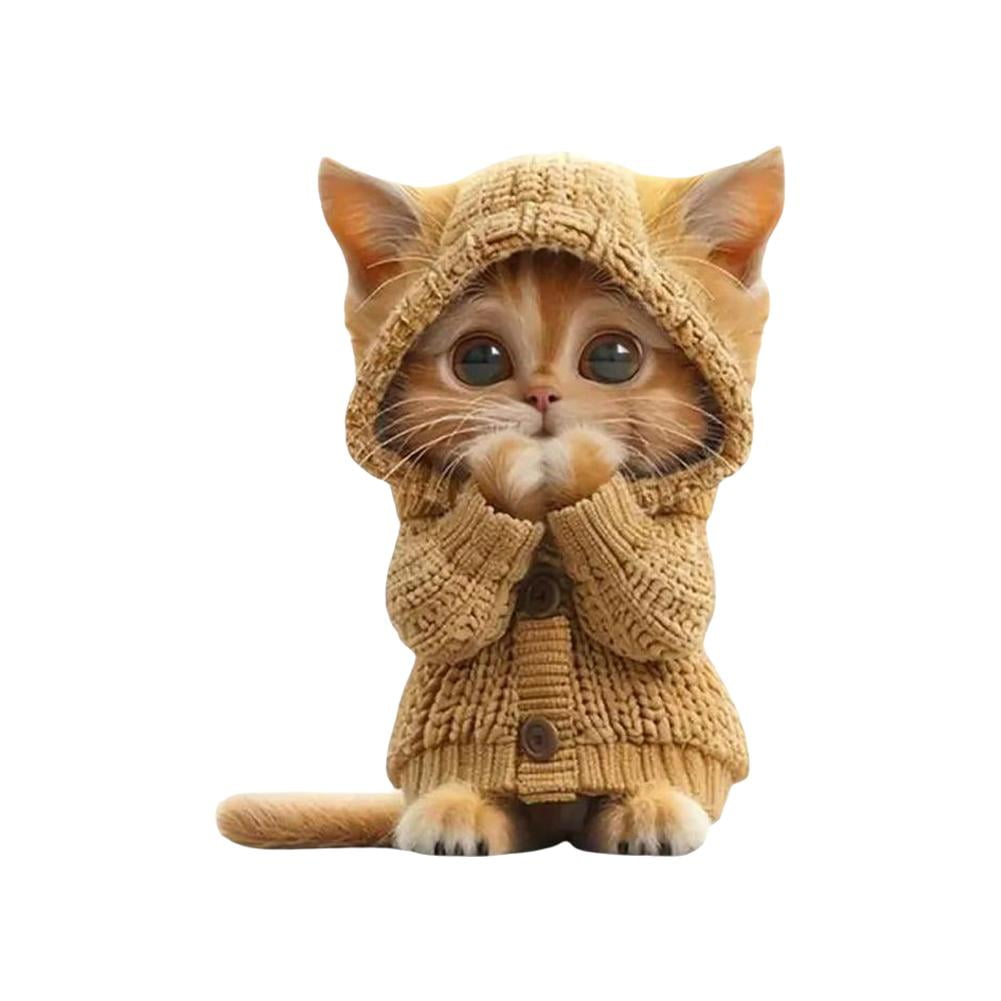 2D Acrylic Cartoon Cat Car Freshener Vent Clip with Random Fragrance ...