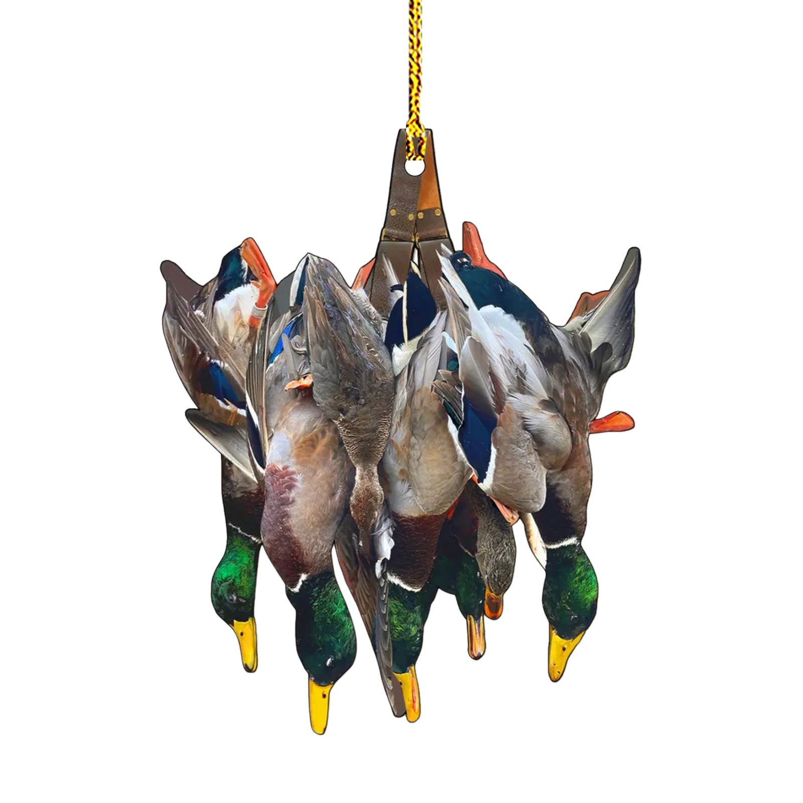 2D Acrylic Christmas Duck Ornament for Animal Hunting Enthusiasts, Car ...