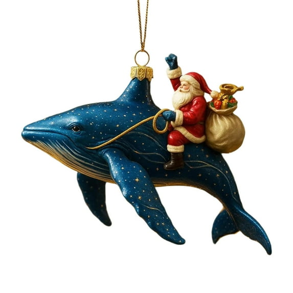 2D Acrylic Christmas Ornaments Set Animal Turtle With Santa Festive ...