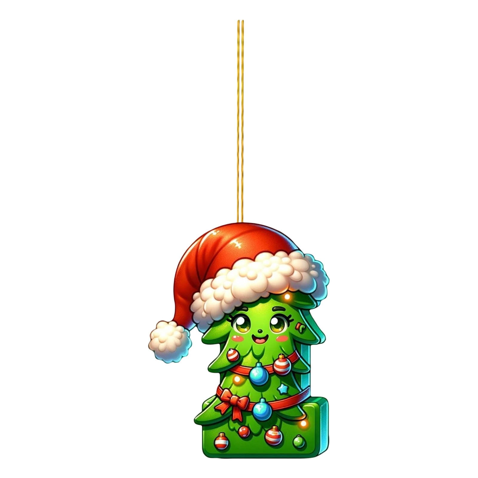 2D Acrylic Christmas Tree 26 Letters Pendant, Letter Christmas Tree ...