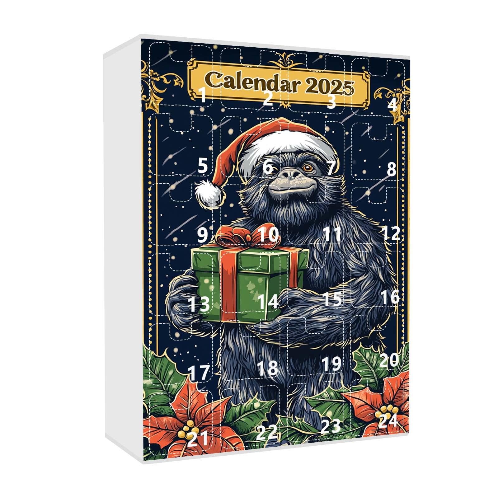 2D Acrylic Christmas Tree Decoration Apes Christmas Countdown Set ...