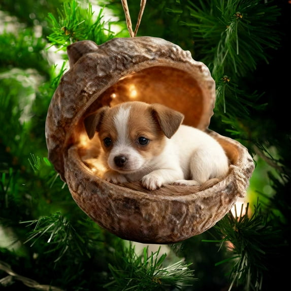 2D Acrylic Christmas Tree Ornament, 8cm Festive Hanging Pendant with ...