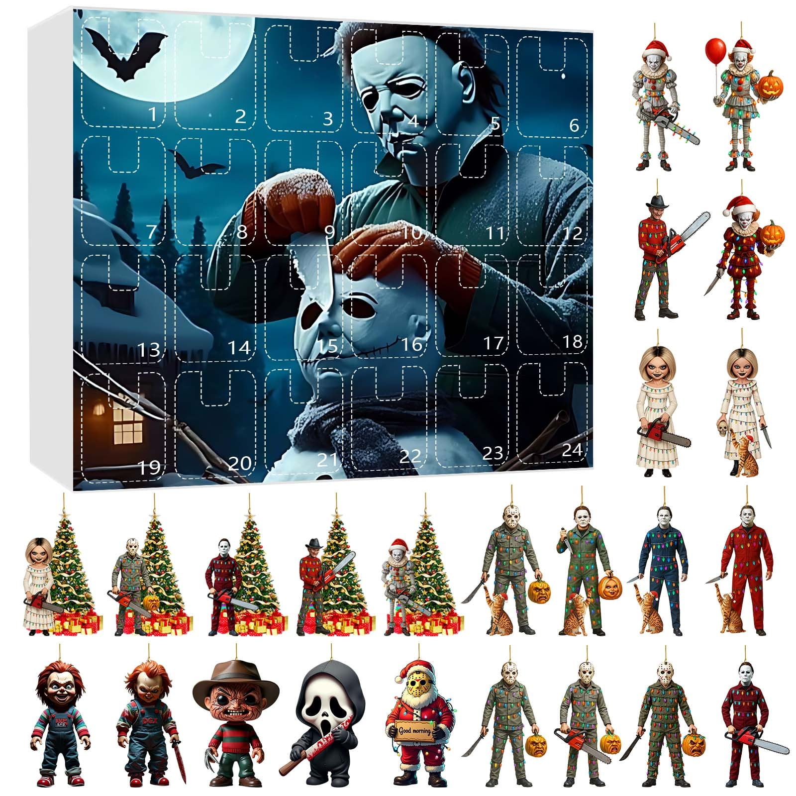 2D Acrylic Countdown Calendar Double Printed Advent Calendar Kids ...