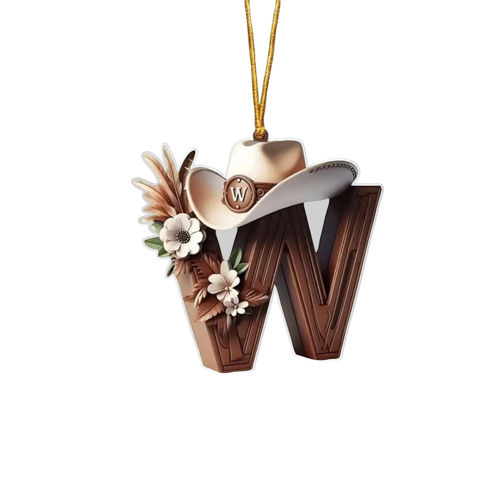 2D Acrylic Denim Theme Decorative Pendant, 26 Letter Pendant - Creative ...