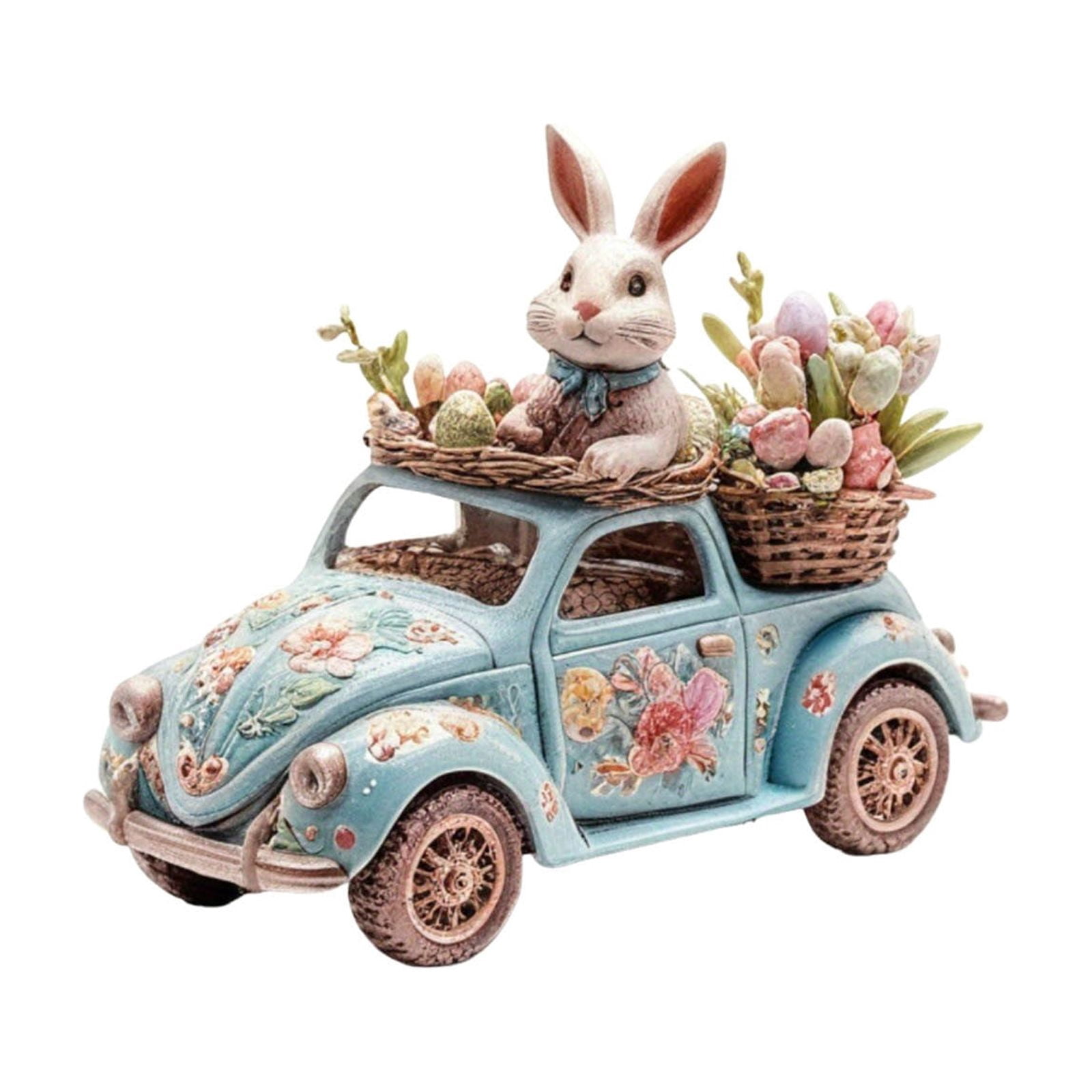 2D Acrylic Easter Bunny Catcher Pendant – Round Plate Ornament for ...