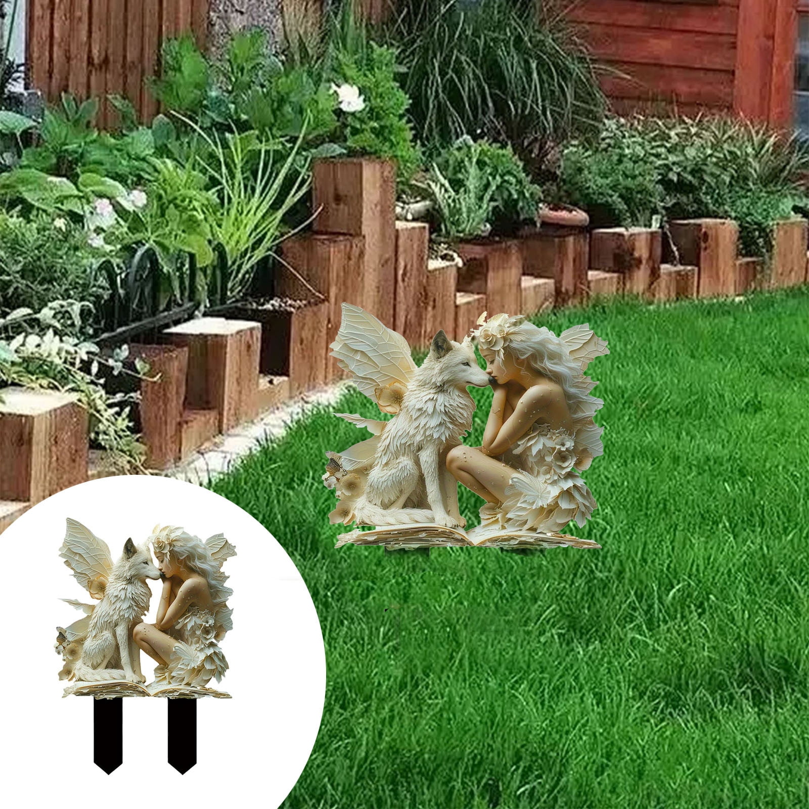 Fairy Garden Stakes 2025 - Acrylic 2D Elf & Tree Man Decorations ...
