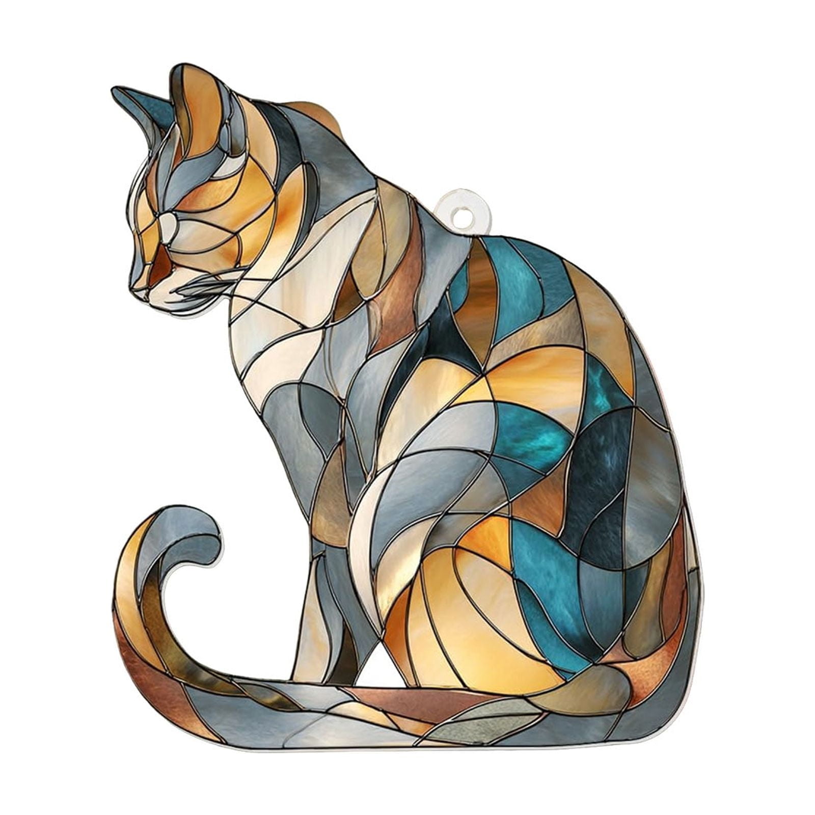 2D Acrylic Flat Animal Pendant, Cute Colorful Light Catcher Ornament ...