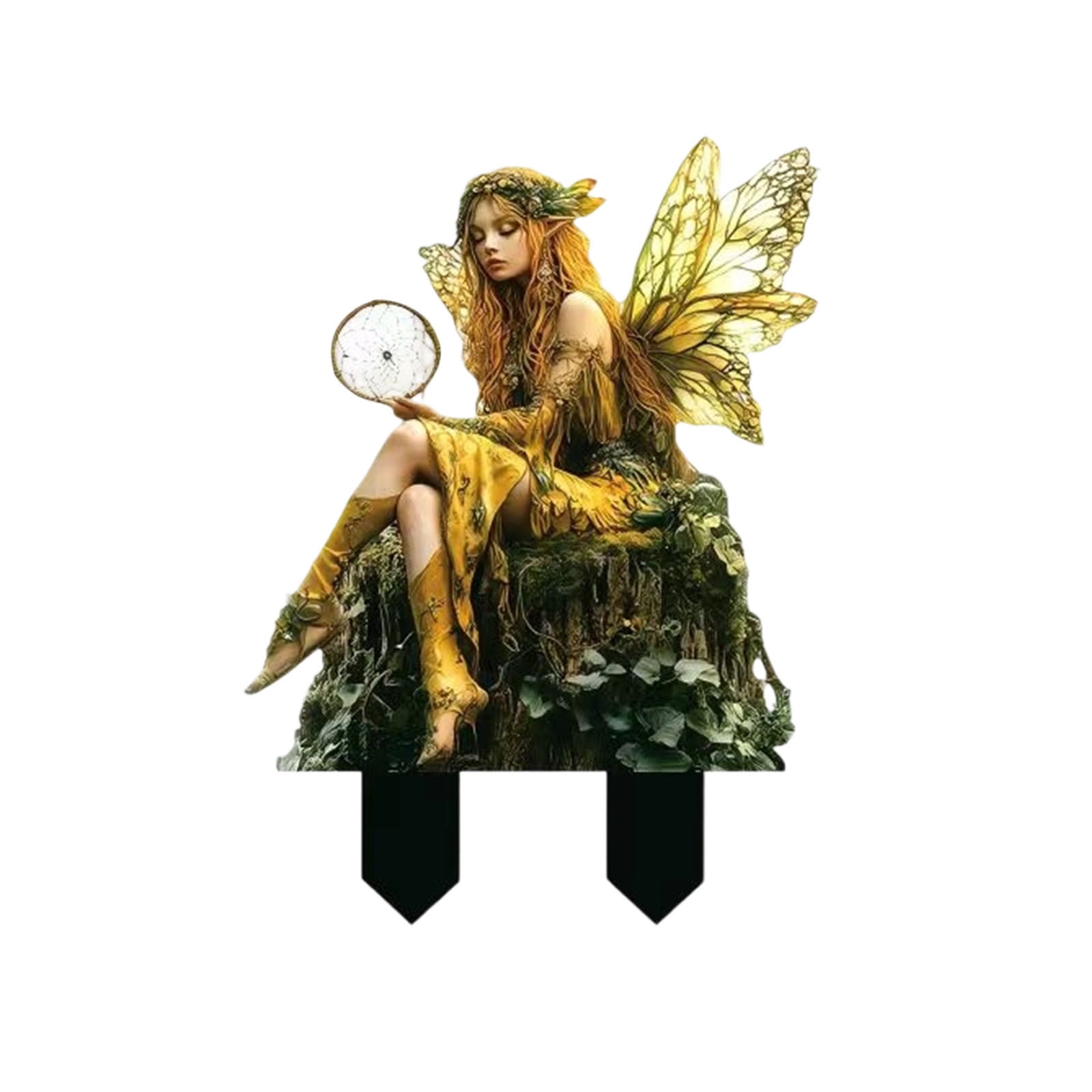 2D Acrylic Garden Statues Outdoor, Tree Man Fairy Statue Whimsical ...