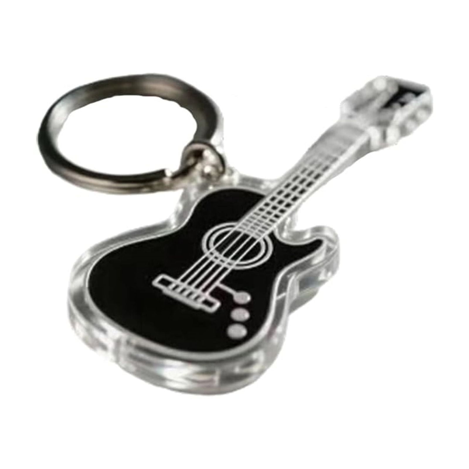2D Acrylic Guitar Keychain, Creative Musical Instrument Design With ...