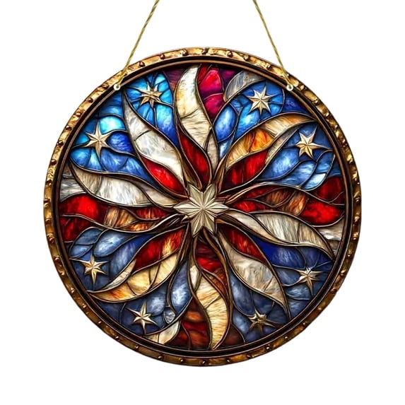 2D Acrylic Independence Day Hanging Pendant, Patriotic Wall Porch ...
