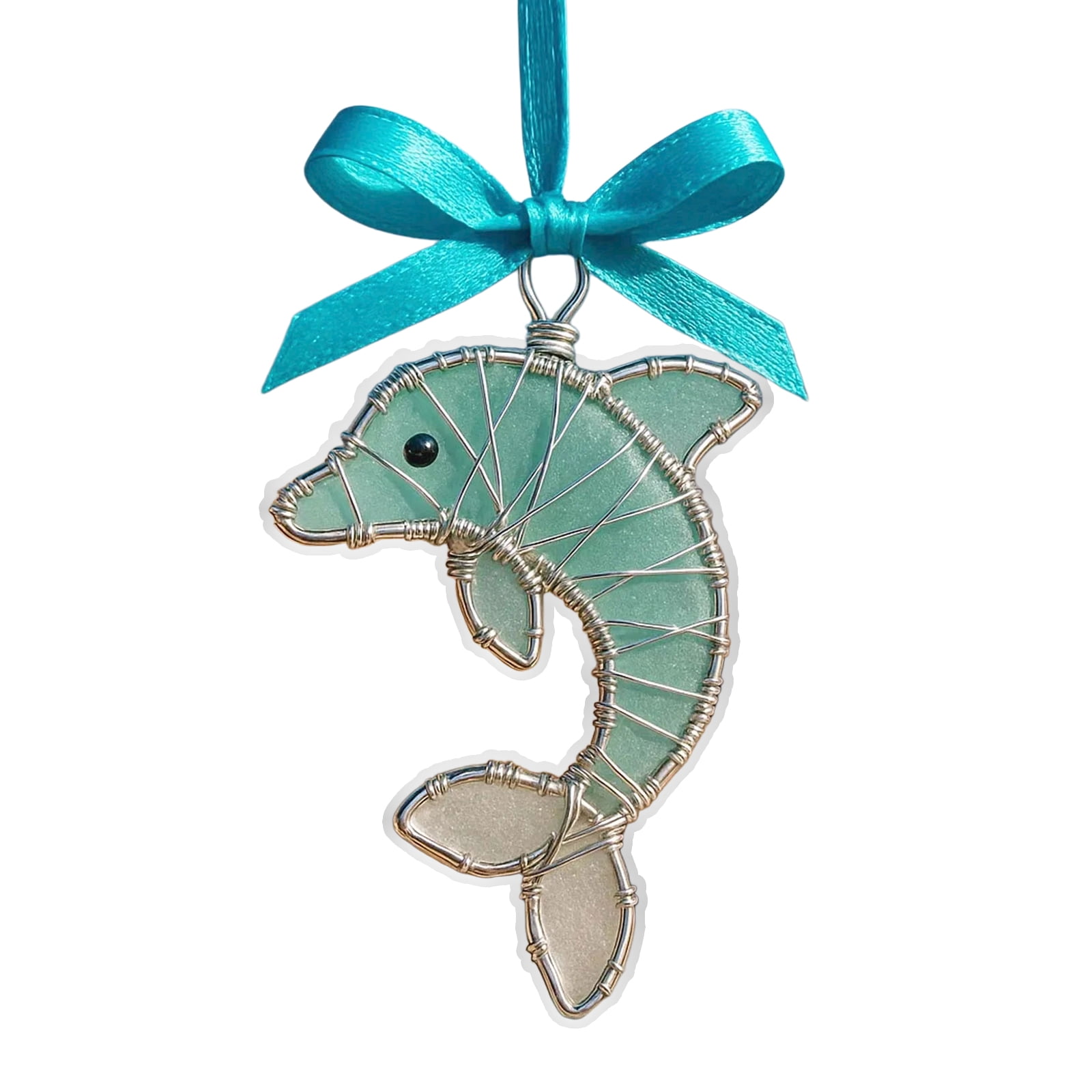 2D Acrylic Ocean Ornament, Coastal Christmas Tree Hanging Decoration ...