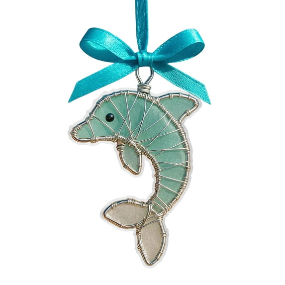 2D Acrylic Ocean Ornament, Coastal Christmas Tree Hanging Decoration ...