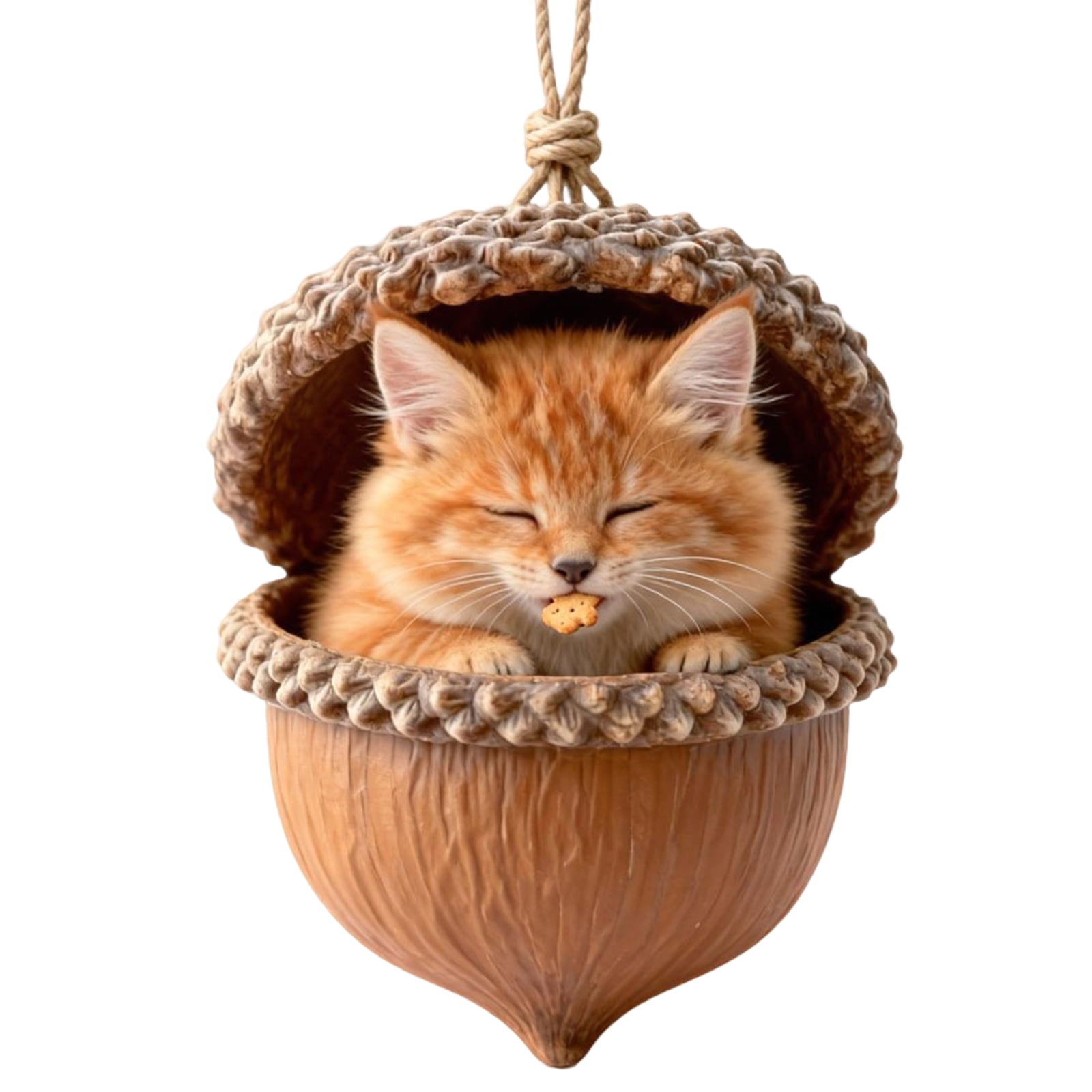 2D Acrylic Sleeping Cat Keychain, Cute Cartoon Bag Charm Hanging ...