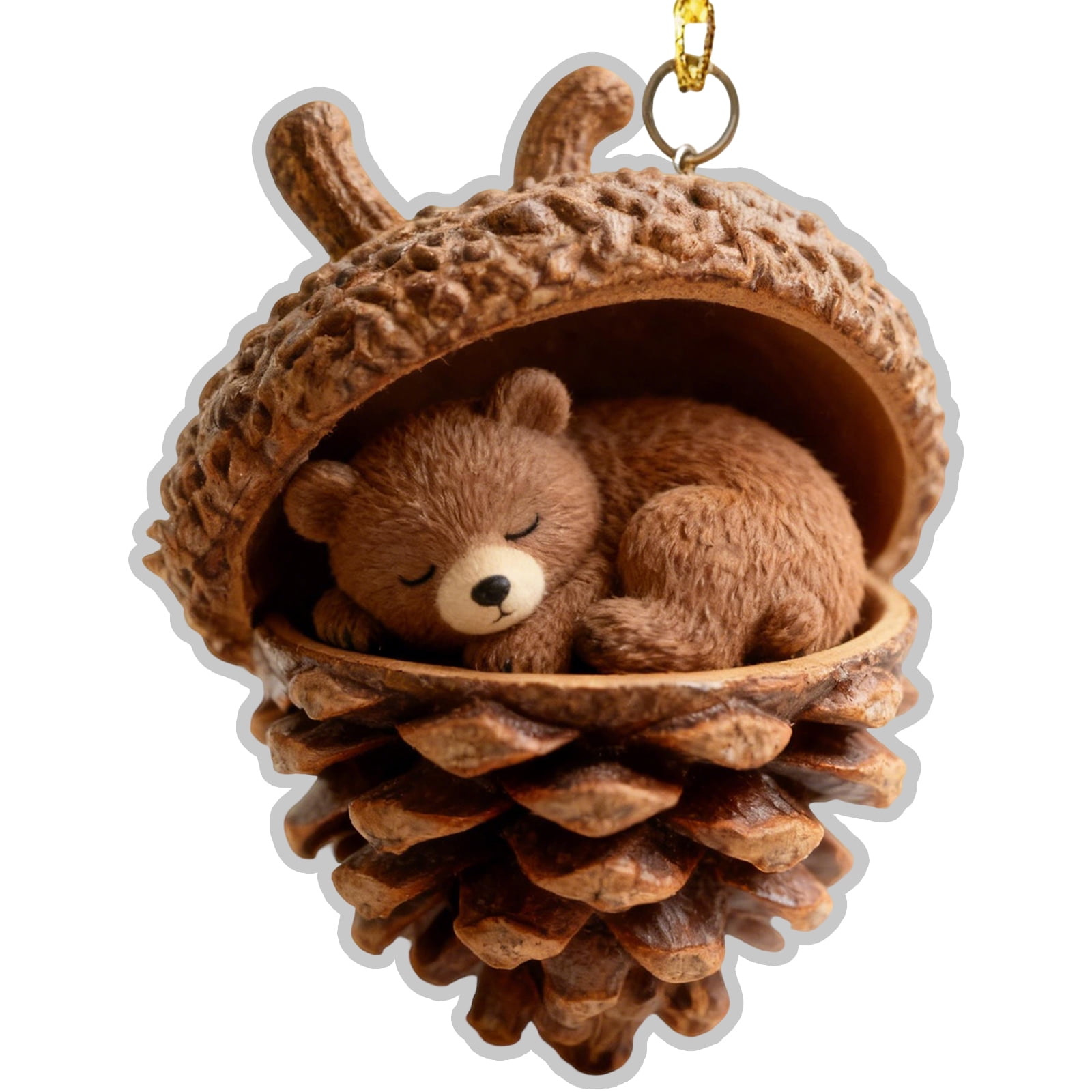 2D Acrylic Sleeping Keychain Cute Cartoon Bag Charm Hanging Ornament ...