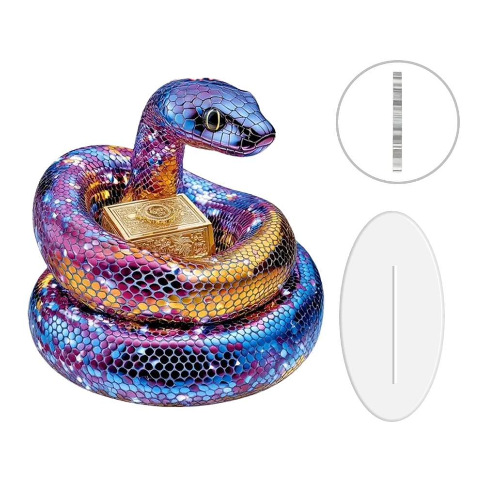 2D Acrylic Snake Shaped Decorative Ornament - Transparent Design for ...