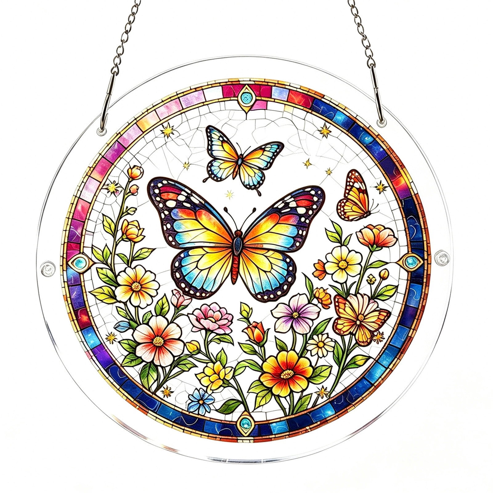 2D Acrylic Sun Catchers Pendant Hanging Window Ornament Crystal Light ...