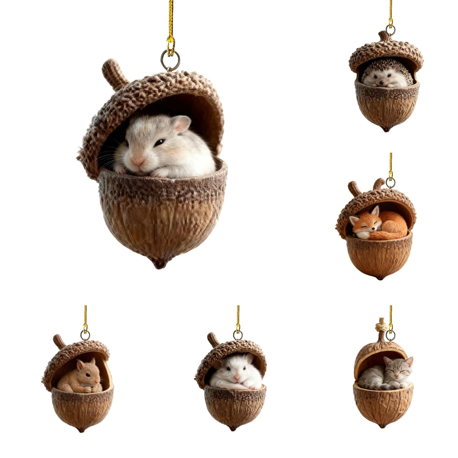 2D Animal Nut Pendant A/ 2D Animal Nut Pendant Christmas Tree ...