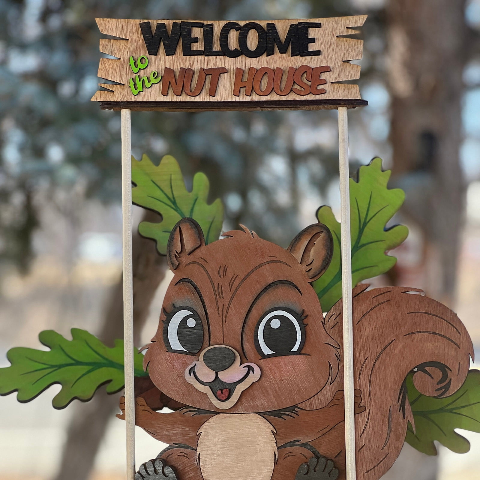 2D Animal Windmill Garden Art Decoration Wooden Windmill Outdoor ...