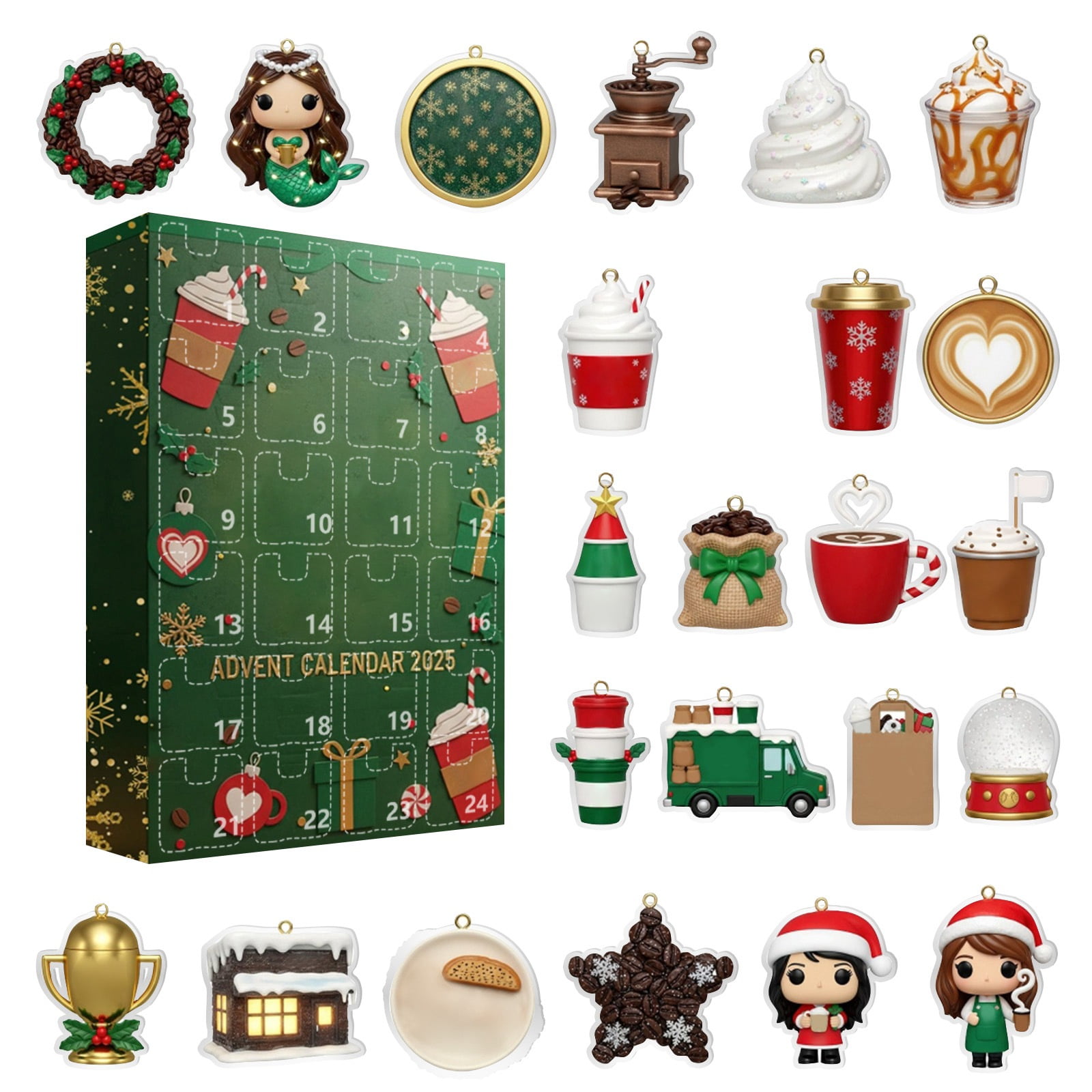2D Arrival Calendar Includes 24 Advent Calendars, Countdown Calendar ...