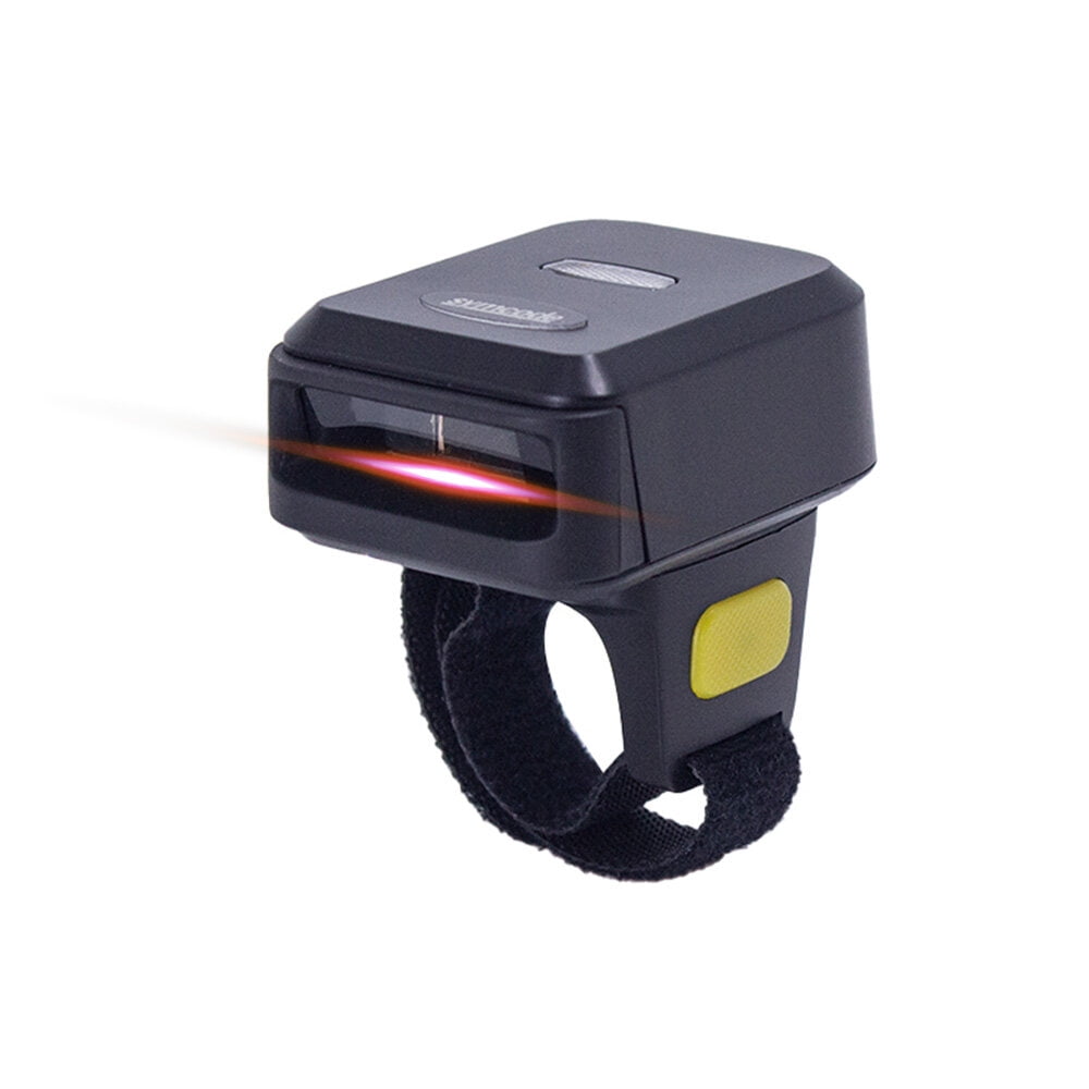 2D Barcode Scanner Portable Finger Handheld Wearable Ring 1D 2D Bar ...