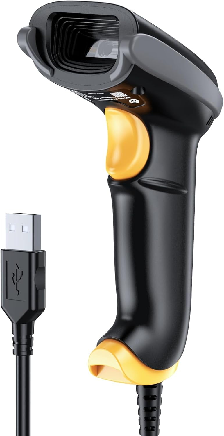 2D Barcode Scanner USB Wired Virtual COM Handheld Automatic QR Data ...